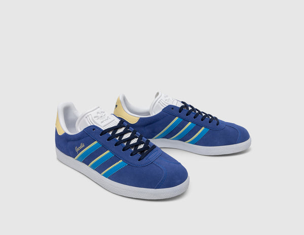Blue adidas gazelle trainers store
